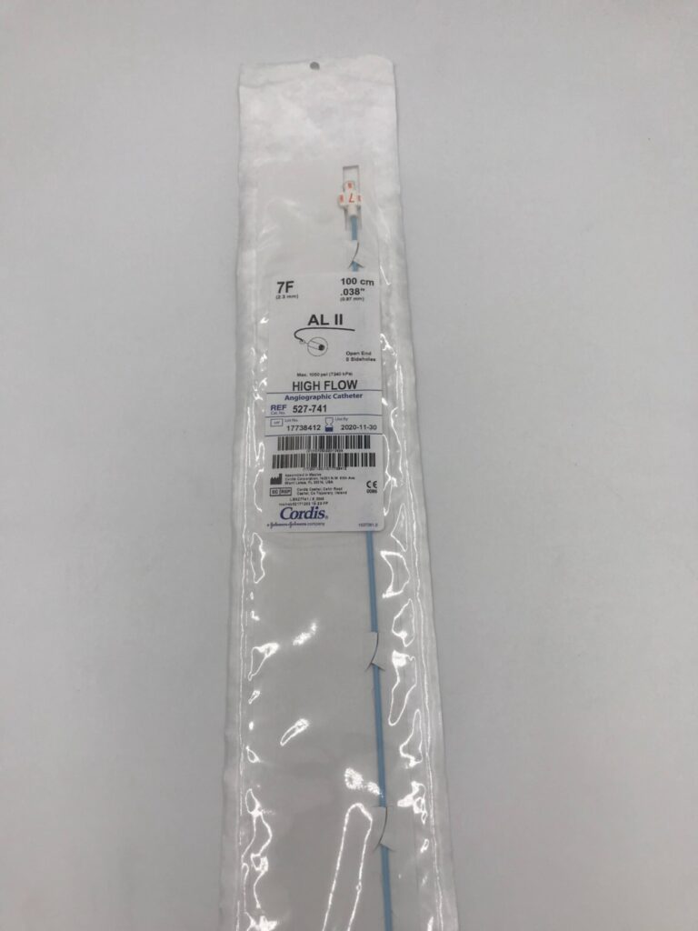 CORDIS 527-741 High Flow Angiographic Catheter AL II 7F (X) – GB TECH USA