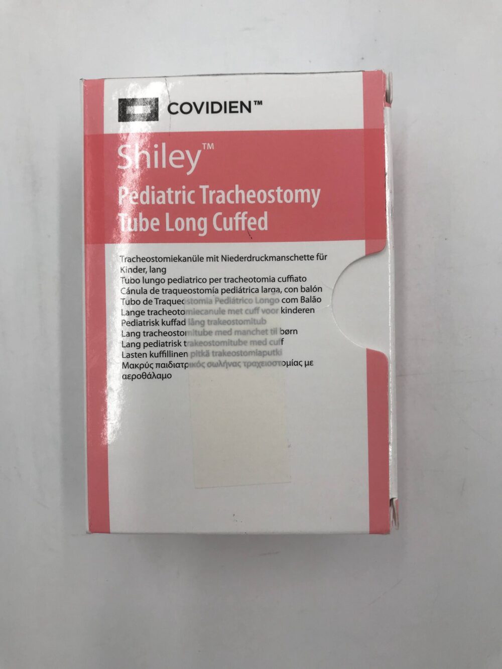 COVIDIEN 5.0PLC Shiley Pediatric Tracheostomy Tube Long Cuffed 5.0mm (X ...