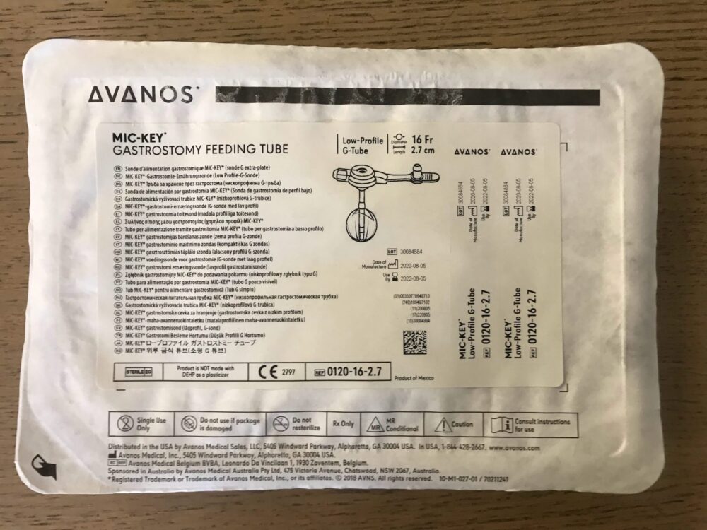 AVANOS 0120-16-2.7 Mic-Key Gastrostomy Feeding Tube 16F (X) - GB TECH USA