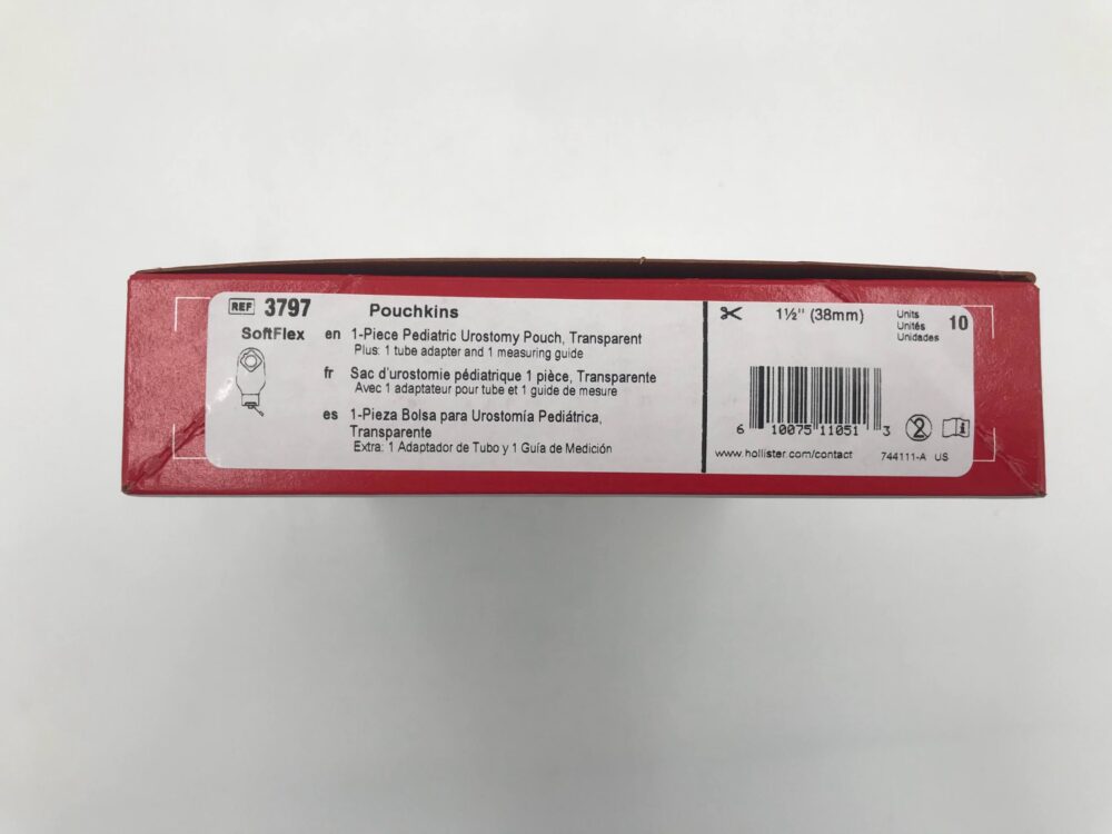 HOLLISTER 3797 Pouchkins SoftFlex 1-Piece Pediatric Urostomy Pouch 1 1/ ...