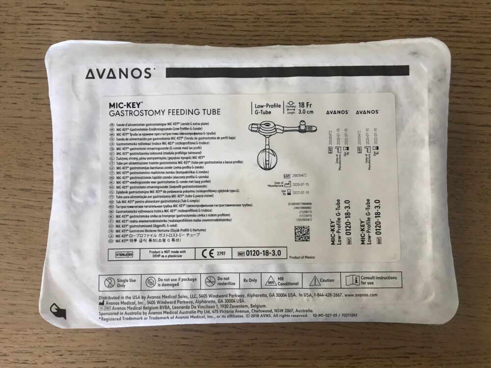 AVANOS 0120-18-3.0 Mic-Key Gastrostomy Feeding Tube 18Fr (X) - GB TECH USA