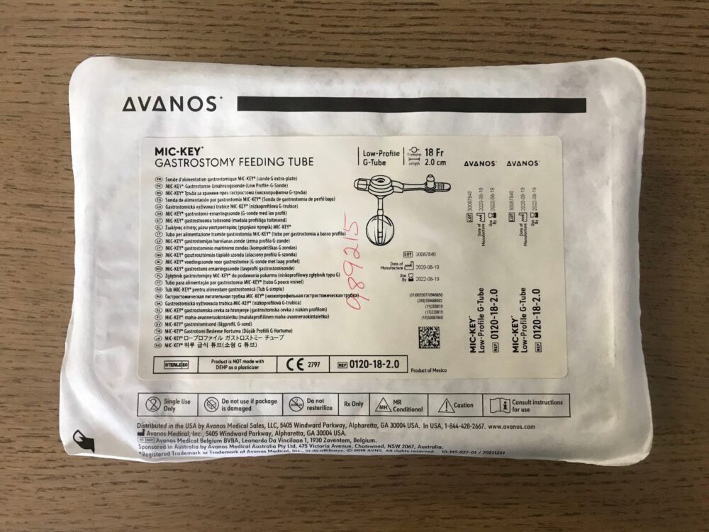 AVANOS 0120-18-2.0 Mic-Key Gastrostomy Feeding Tube 18Fr (X) - GB TECH USA