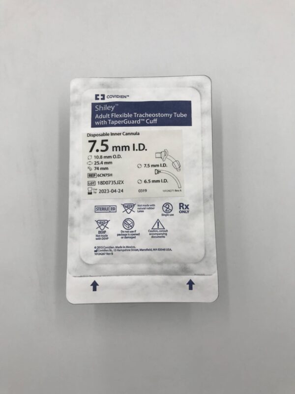 COVIDIEN 6CN75H Shiley Adult Flexible Tracheostomy Tube w/TaperGuard ...