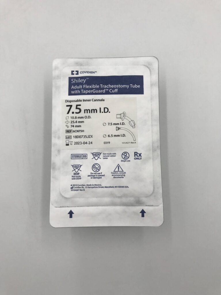 COVIDIEN 6CN75H Shiley Adult Flexible Tracheostomy Tube w/TaperGuard ...