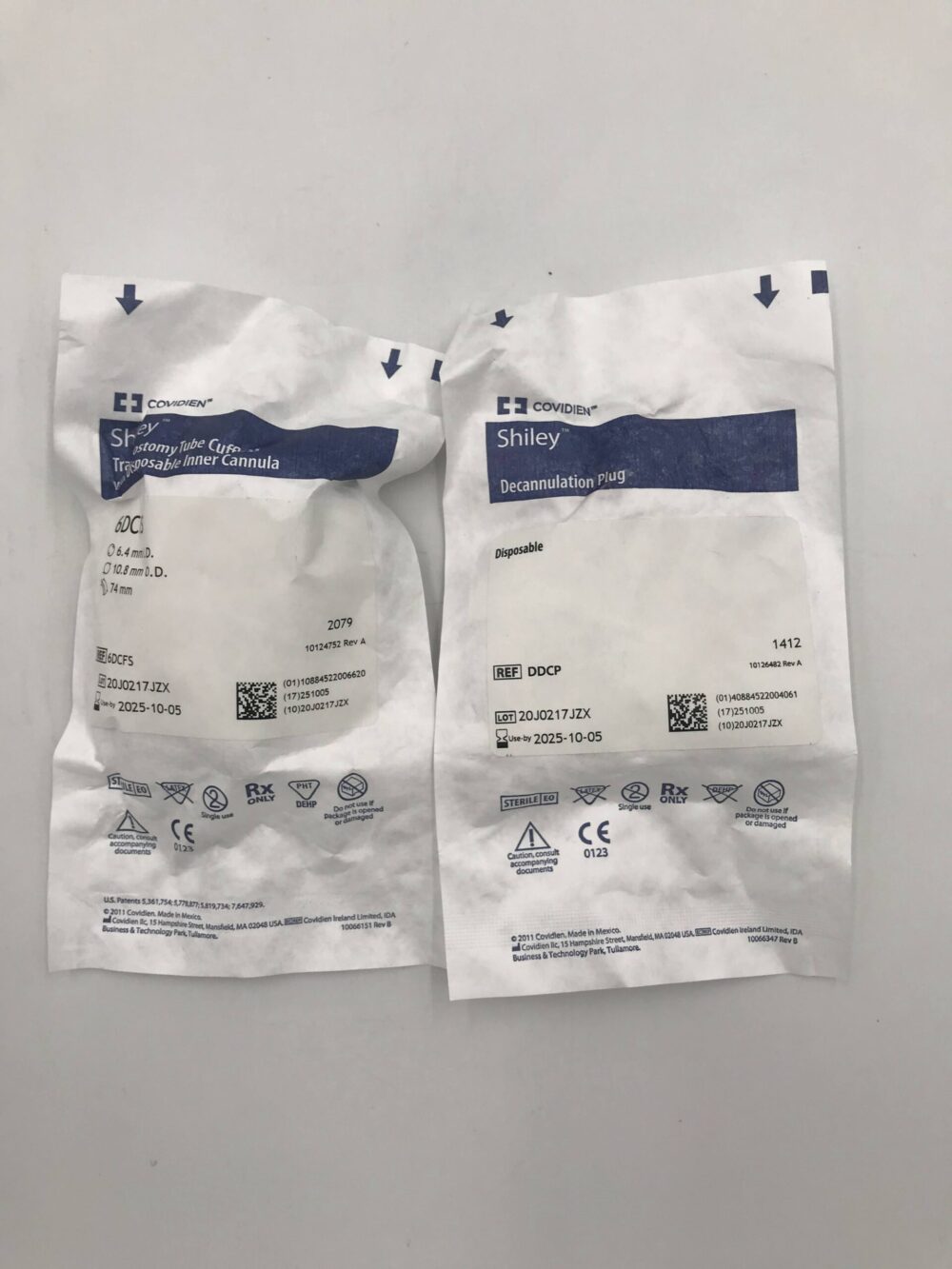 COVIDIEN 6DCFS Shiley Tracheostomy Tube Cuffless w/ Disp Inner Cannula ...