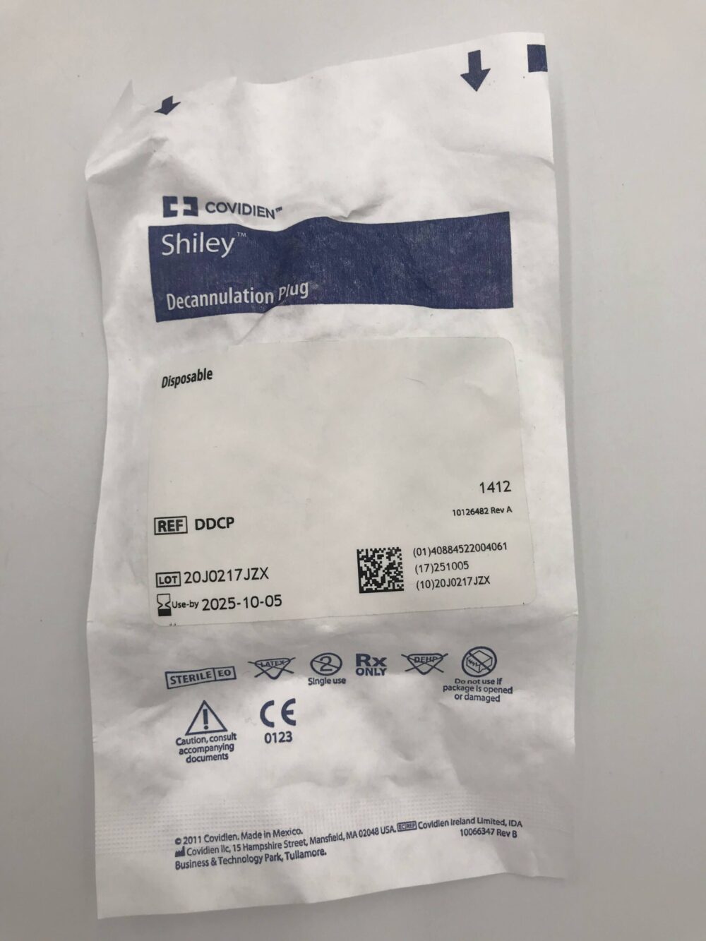 COVIDIEN 6DCFS Shiley Tracheostomy Tube Cuffless w/ Disp Inner Cannula ...