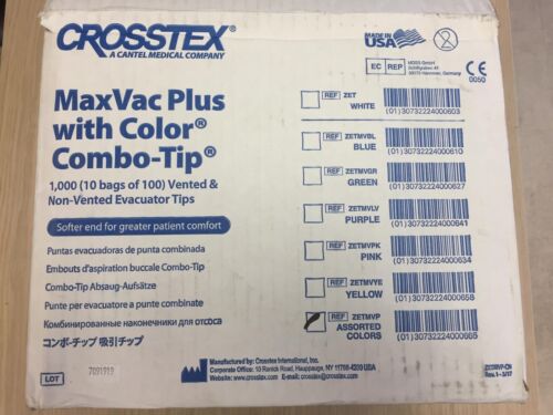 CROSSTEX ZETMVP MaxVac Plus w/Color Combo-Tip Assorted Colors (1,000 ...