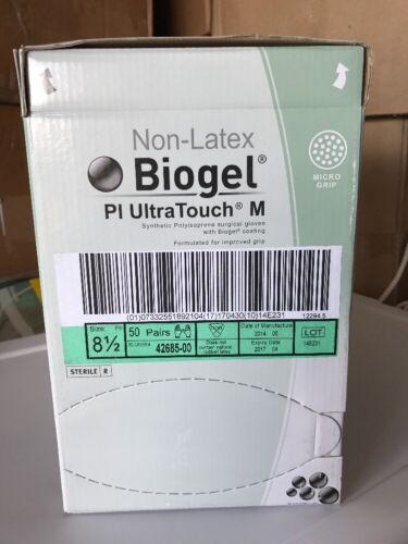 Biogel 42685-00 Non Latex PL Ultra Touch M 50 pairs Size 8.5 (X) - GB ...