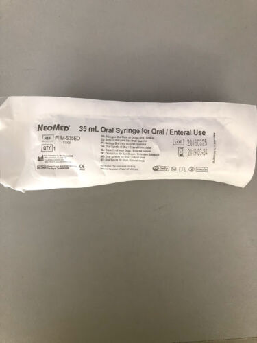 NeoMed PNM-S35EO 35mL Oral Syringe for Oral/Enternal Use (8/Lot) (X ...