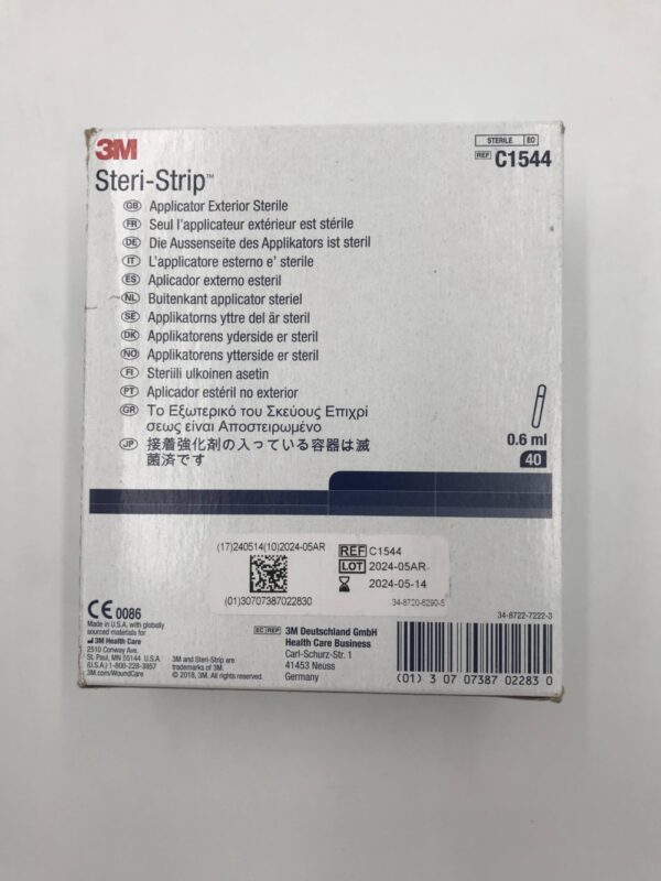 3M C1544 Steri-Strip, Applicator Exterior Sterile 0.6ml (40/Box) - GB ...