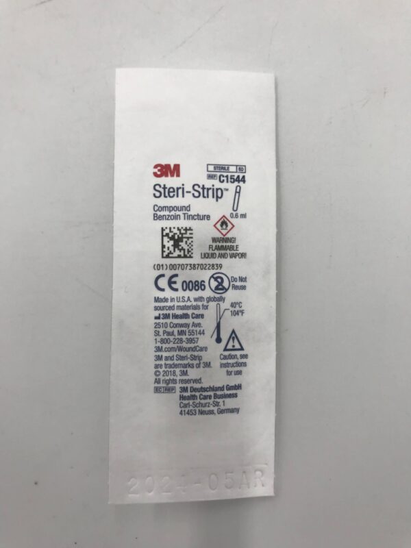 3M C1544 Steri-Strip, Applicator Exterior Sterile 0.6ml (40/Box) - GB ...