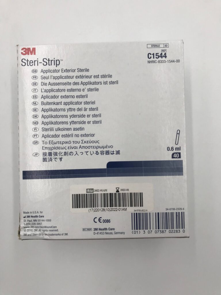 3M C1544 Steri-Strip, Applicator Exterior Sterile 0.6ml (40/Box)(X ...