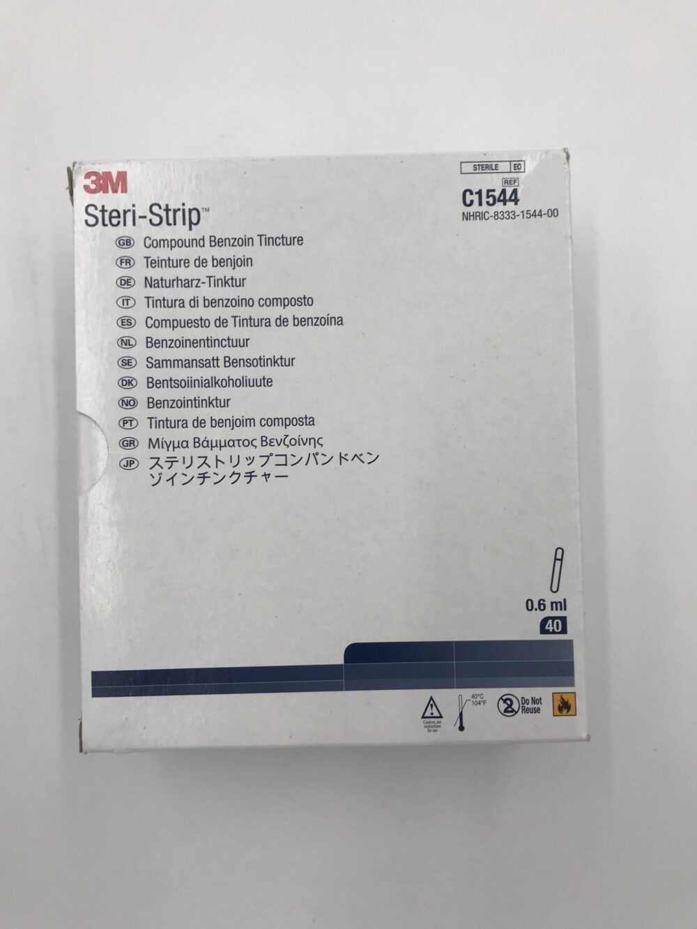3M C1544 Steri-Strip, Applicator Exterior Sterile 0.6ml (40/Box)(X ...