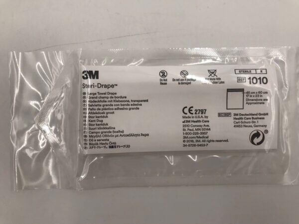 3M 1010 Steri-Drape Large Towel Drape 45cm x 60cm x 17in x 23in (10/Box ...