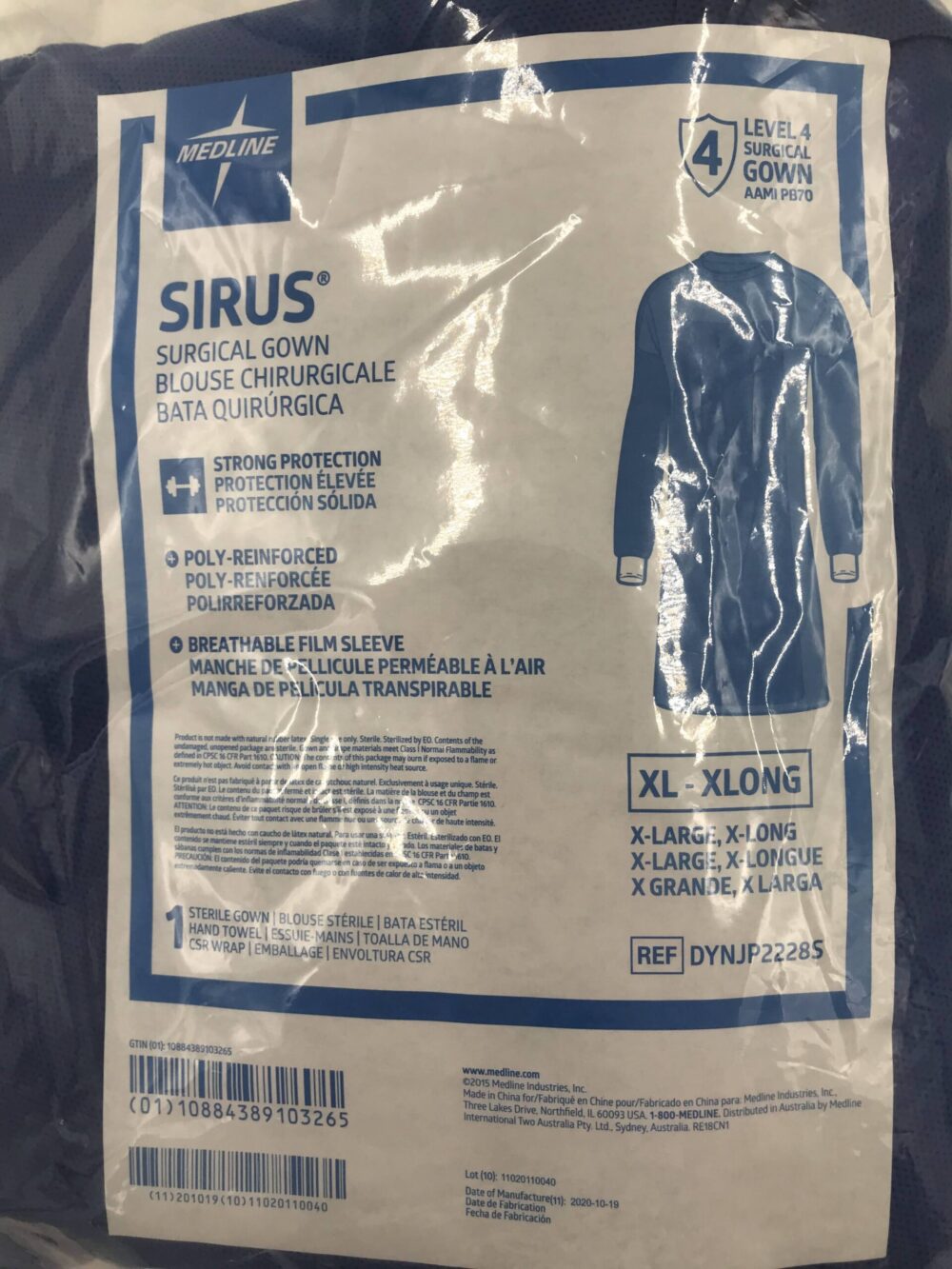 Medline Surgical Gowns Level 4