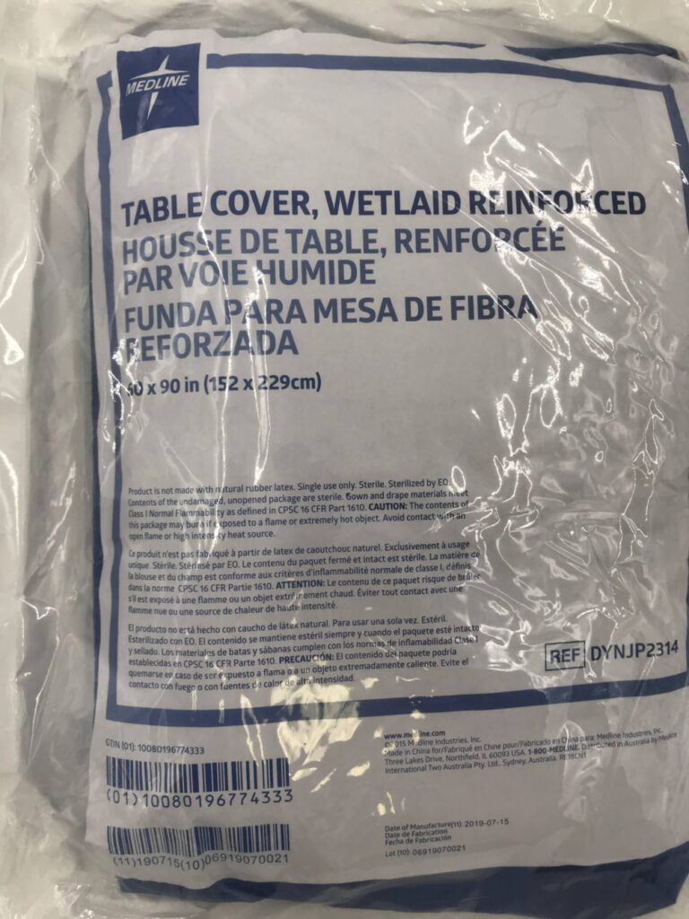 MEDLINE DYNJP2314 Table Cover, Wetlaid Reinforced 60x90in - GB TECH USA
