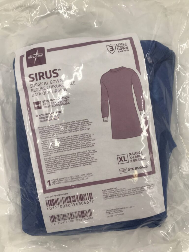 MEDLINE DYNJP2002S Sirus Surgical Gown Level 3, XL-Large - GB TECH USA