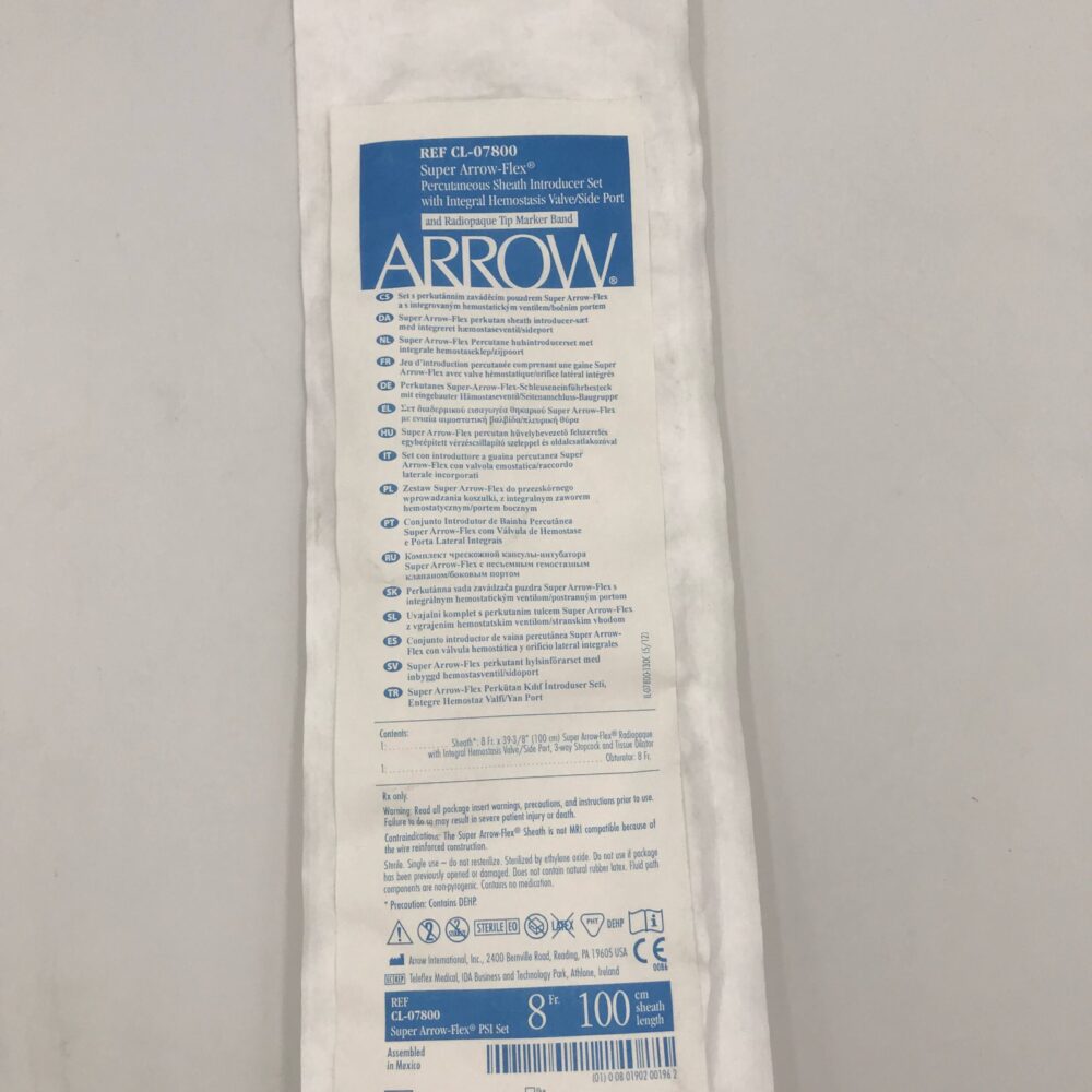 ARROW CL-07800 Super Arrow-Flex Percutaneous Sheath Introducer Set 8Fr ...