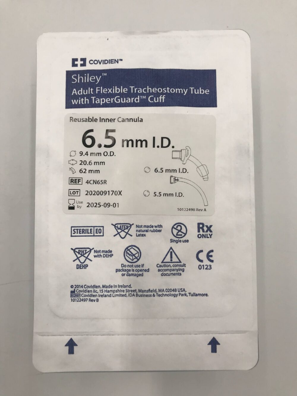 Covidien 4CN65R Shiley Adult Flexible Tracheostomy Tube Reusable Inner ...