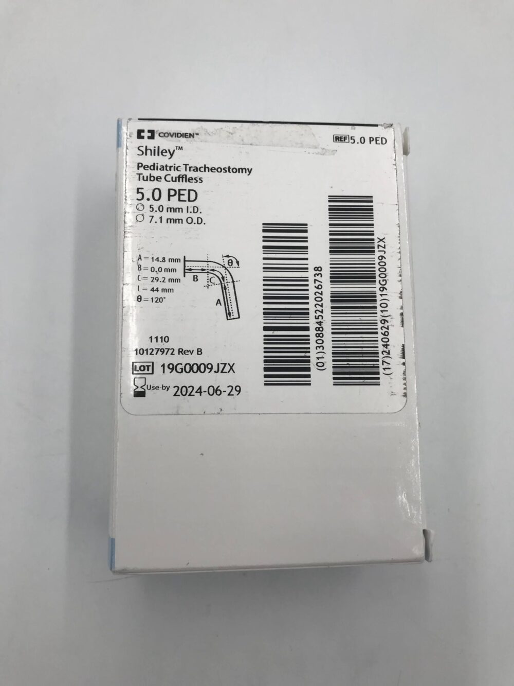 Covidien 5.0PED Shiley Pediatric Tracheostomy Tube Cuffless - GB TECH USA