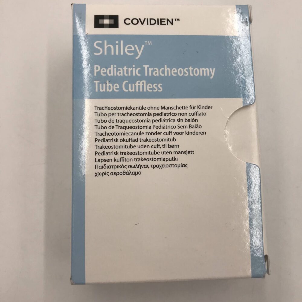 Covidien 6.0 PDL Shiley Pediatric Tracheostomy Tube Long Cuffless - GB ...