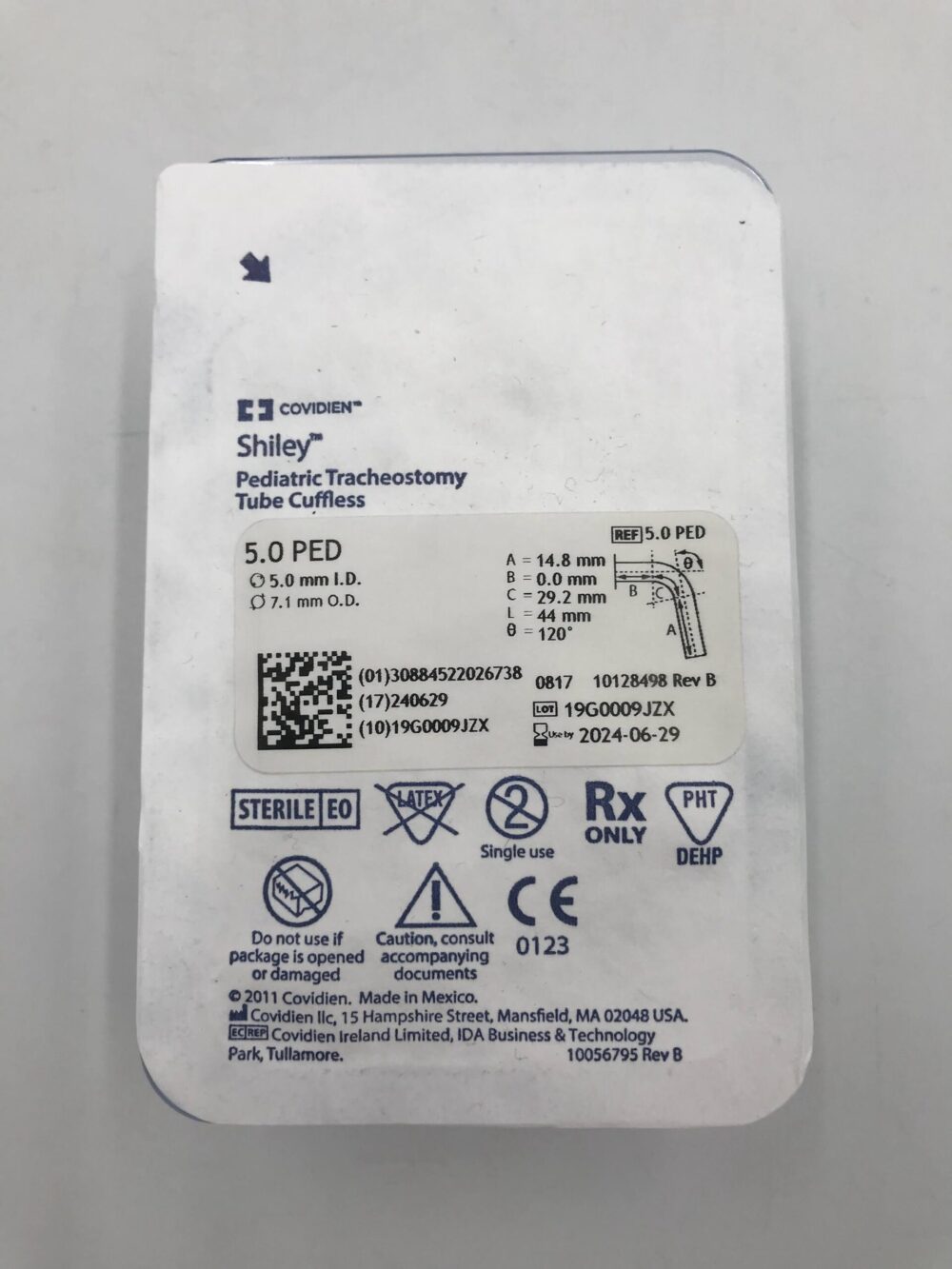 Covidien 5.0PED Shiley Pediatric Tracheostomy Tube Cuffless – GB TECH USA