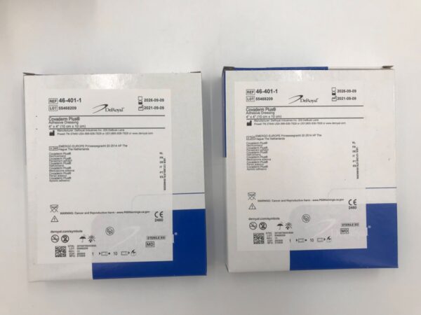DEROYAL 46-401-1 Covaderm Plus Adhesive Dressing 4in x 4in (20/Case ...
