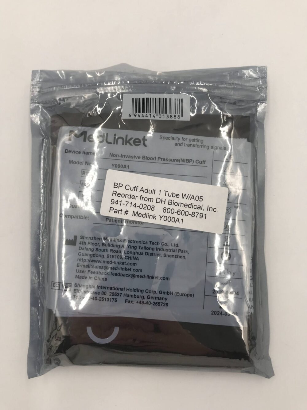 SHENZHEN MED-LINK Y000A1 MedLinket Non-Invasive Blood Pressure(NIBP ...