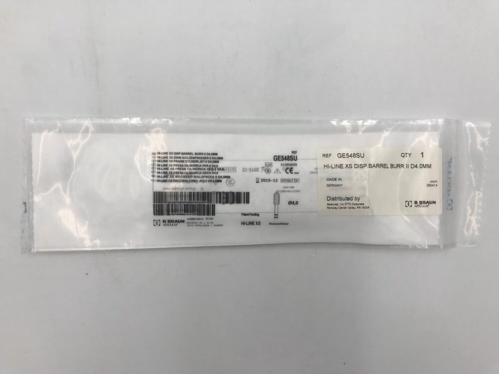 AESCULAP GE548SU Hi-Line XS Disp Barrel Burr II D4.0mm (X) - GB TECH USA