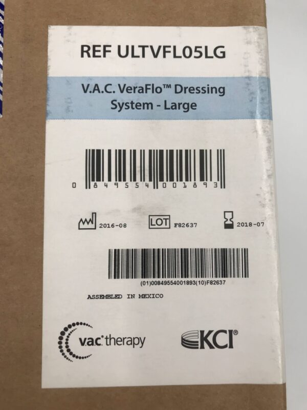 KCI ULTVFL05LG V.A.C. VeraFlo Dressing System Large (5/Box) (X) - GB ...