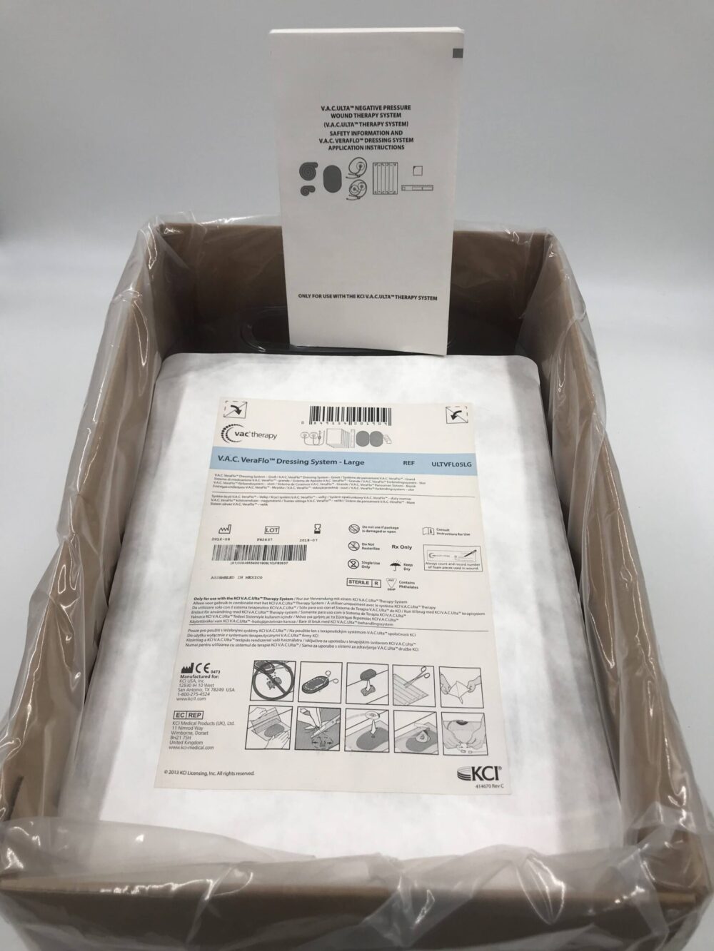 KCI ULTVFL05LG V.A.C. VeraFlo Dressing System Large (5/Box) (X) - GB ...