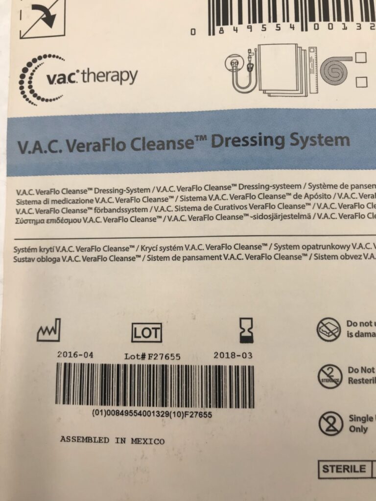 KCI ULTVCL05MD V.A.C. VeraFlo Cleanse Dressing System (X) – GB TECH USA