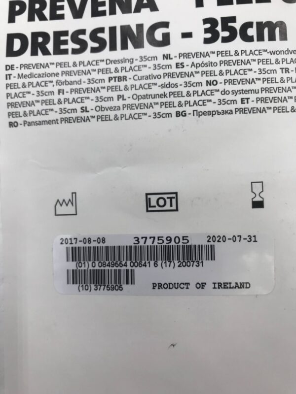 KCI 417048 Prevena Peel & Place Dressing – 35cm (X) – GB TECH USA