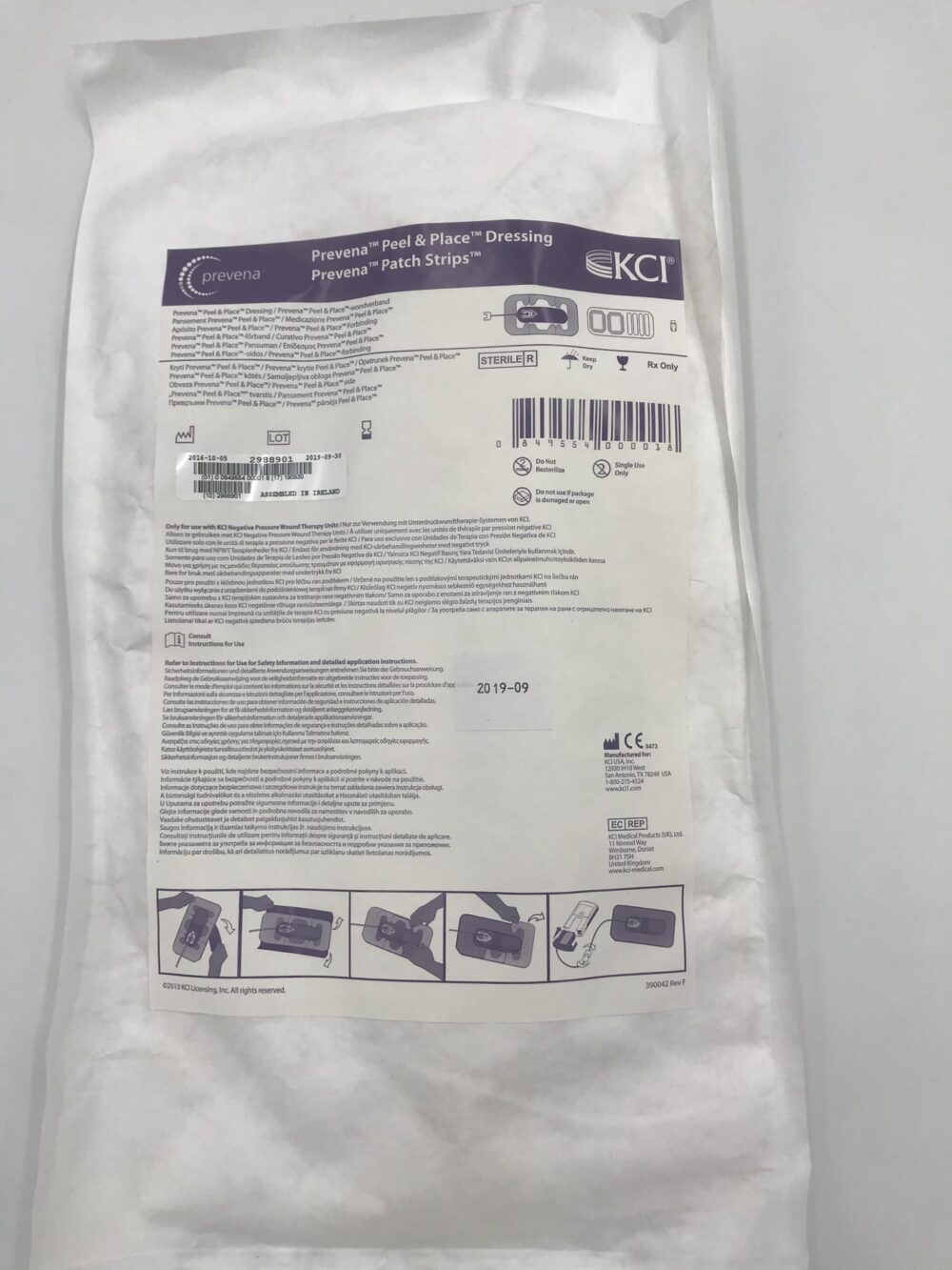 KCI 390042 Prevena Peel & Place Dressing Patch Strips (X) – GB TECH USA