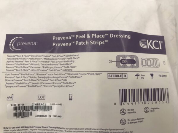KCI 390042 Prevena Peel & Place Dressing Patch Strips (X) – GB TECH USA