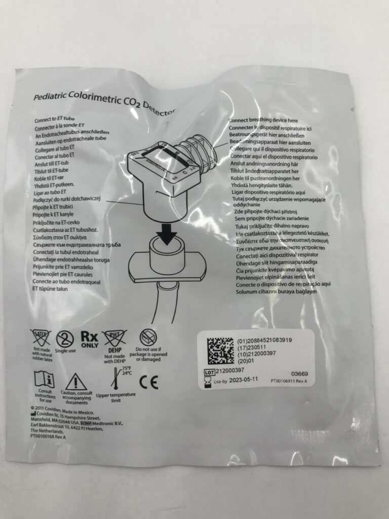 Covidien PEDICAP Nellcor Adult Pediatric Colorimetric CO2 Detector 1Kg ...