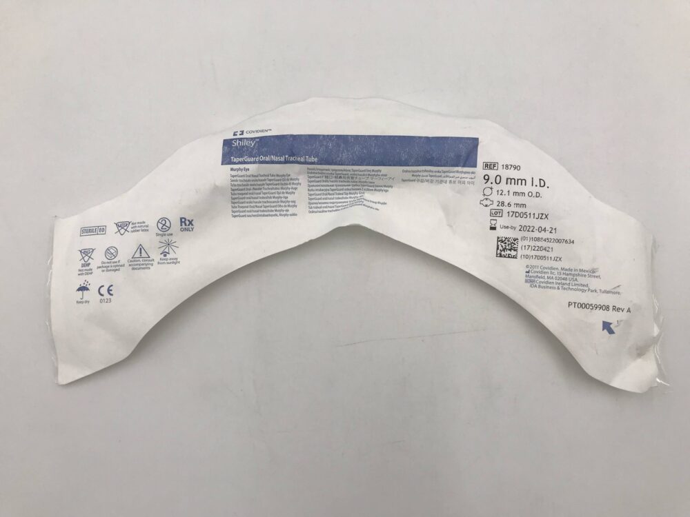 Covidien 18790 Shiley TaperGuard Oral/Nasal Tracheal Tube 9.0mm I.D. (X ...