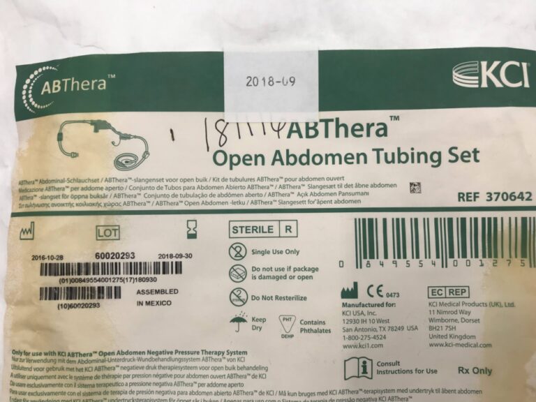 KCI 370642 ABThera Open Abdomen Tubing Set (X) - GB TECH USA