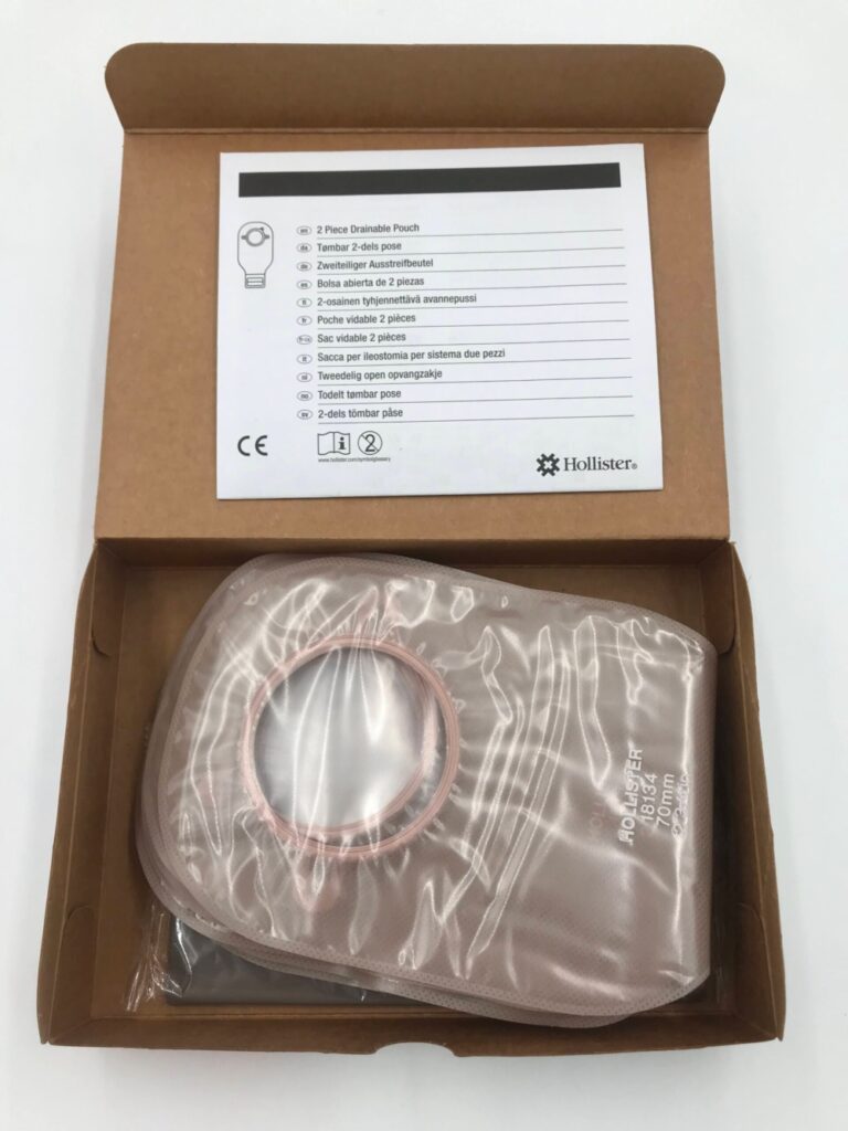 HOLLISTER 18134 New Image 2-Piece Drainable Ostomy Pouch, Transparent ...