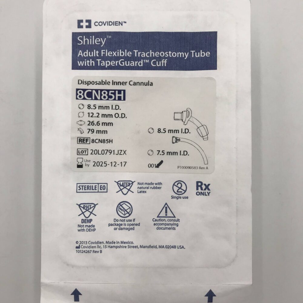 COVIDIEN 6CN75H Shiley Adult Flexible Tracheostomy Tube w/TaperGuard ...