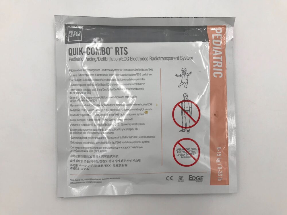 PHYSIO CONTROL 11996-000093 Quick-Combo RTS Pediatric Pacing ...