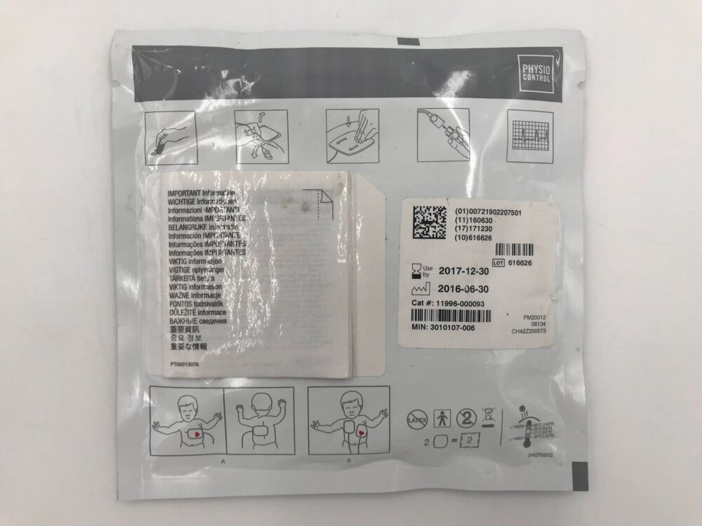 PHYSIO CONTROL 11996-000093 Quick-Combo RTS Pediatric Pacing ...