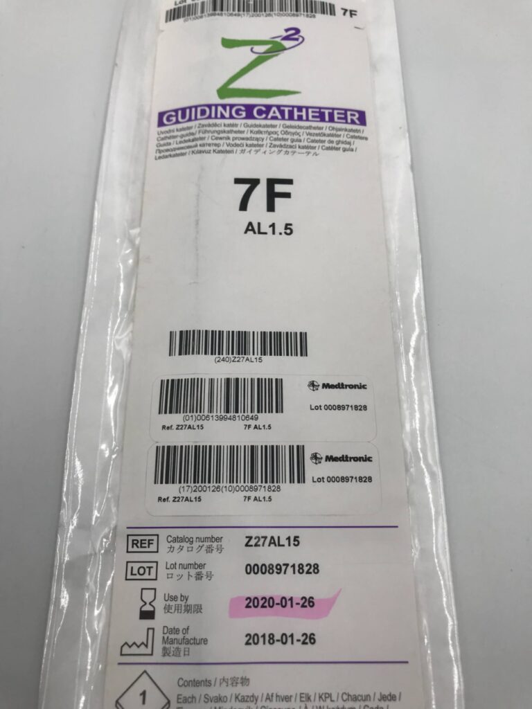 Medtronic Z27AL15 Guiding Catheter Z2 AL 1.5 7F (X) - GB TECH USA