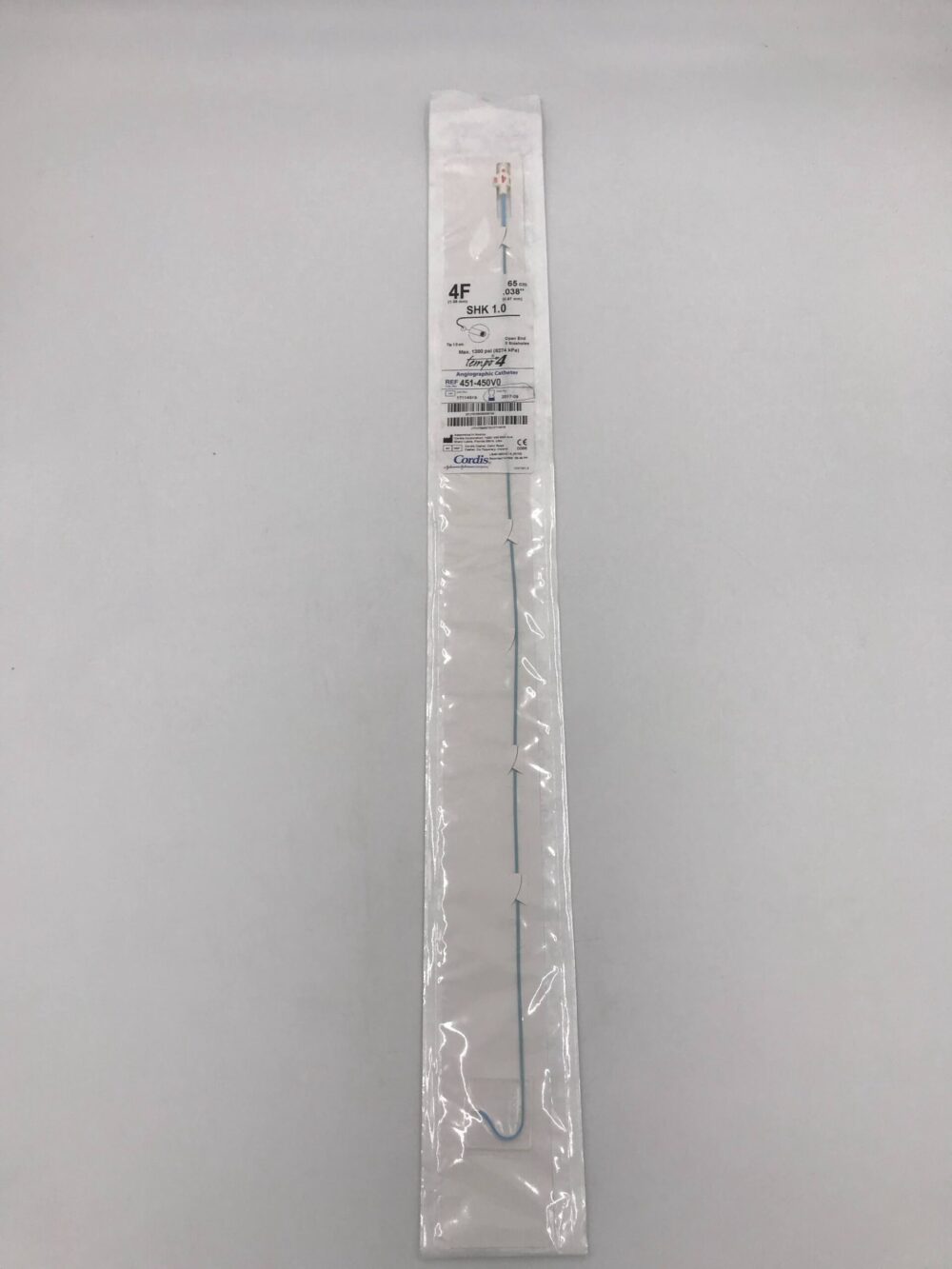 Cordis 451-450V0 Angiographic Catheter Tempo4 SHK 1.0 4F (X) - GB TECH USA