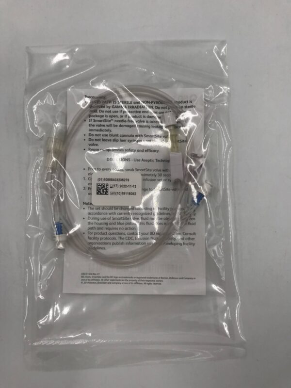 BD 37262E SmartSite Extension Set 2 Needle-Free Valves 6mL (X) - GB ...