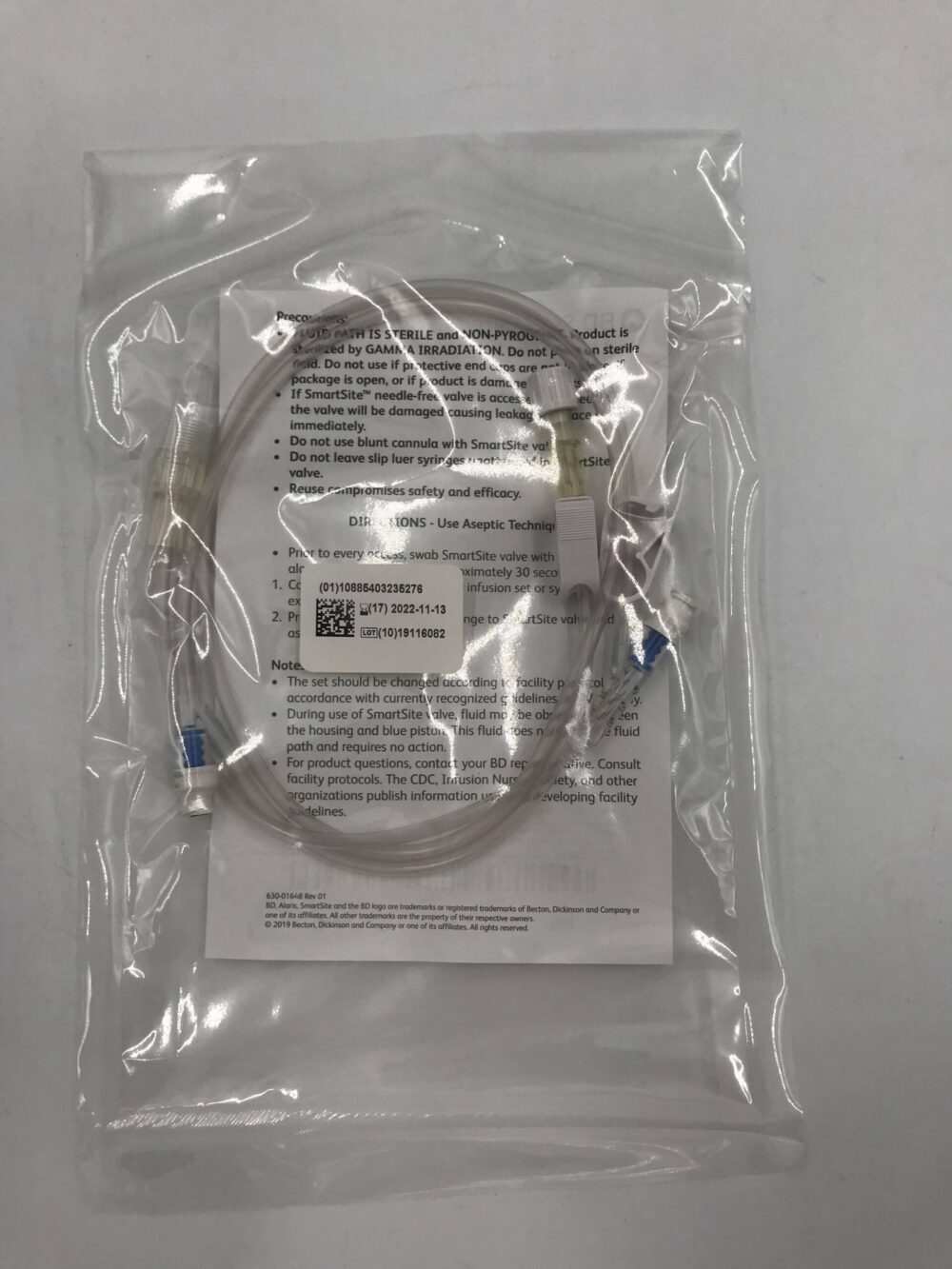 BD 37262E SmartSite Extension Set 2 Needle-Free Valves 6mL (X) - GB ...