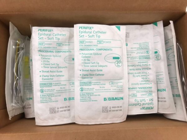 BRAUN 333521 Closed Soft Tip Epidural Catheter Set 20G (25/Case)(X ...