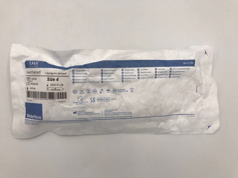 TELEFLEX 135140 LMA Fastrach Single Use Laryngeal Mask Airway + Syringe ...