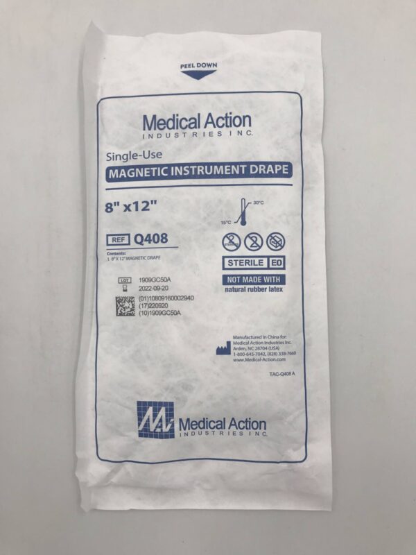 MEDICAL ACTION Q408 Magnetic Instrument Drape 8in x 12in (X) - GB TECH USA