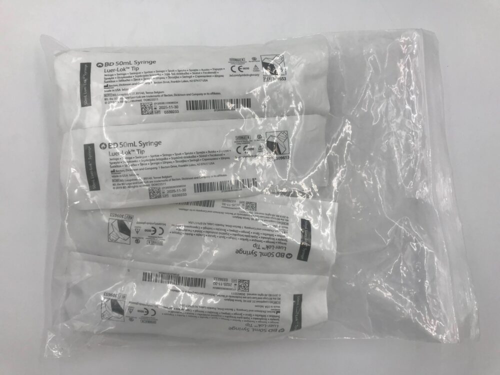 BD 309653 Syringe Luer-Lok Tip 50mL (8/Lot) - GB TECH USA